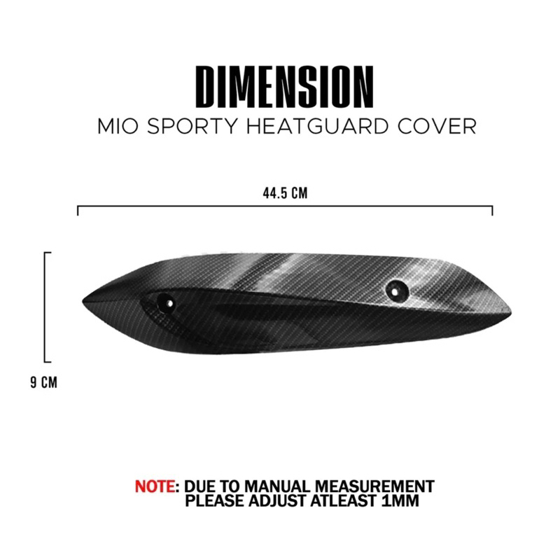 MIO SPORTY MUFFLER COVER HYDRO DIP CARBON MADE IN THAILAND | Shopee ...
