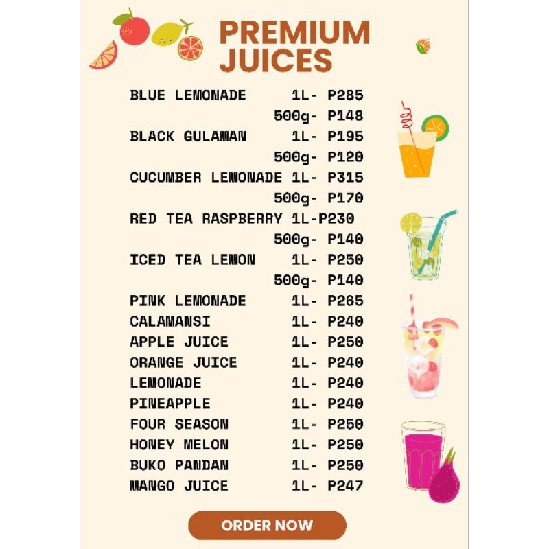 PREMIUM JUICES ( PALAMIG BUSINESS) | Shopee Philippines