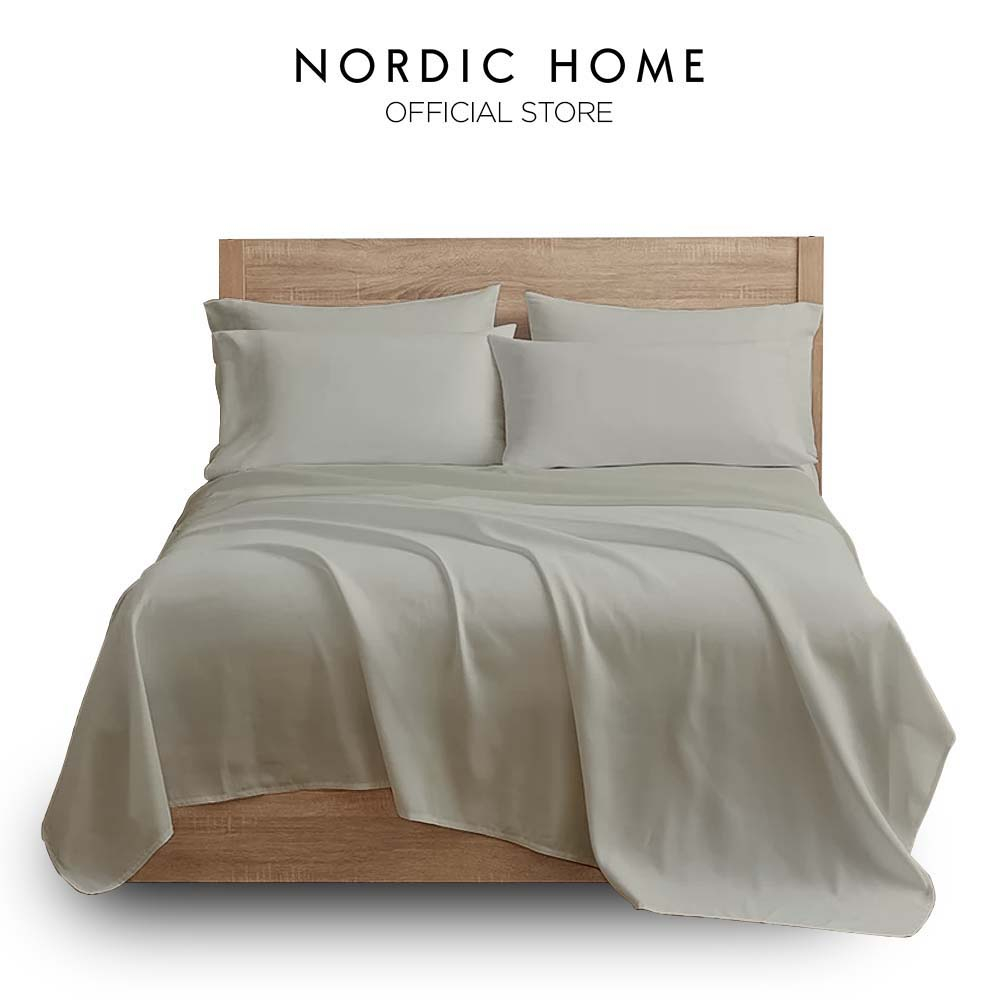 𝗡𝗢𝗥𝗗𝗜𝗖 𝗛𝗢𝗠𝗘 4in1 Garterized Bed Sheet Set - Earth Collection (Double ...