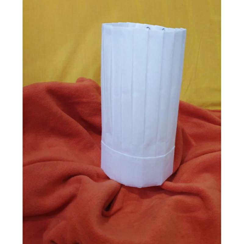 Chef Toque White adjustable Disposable 3pcs-10pcs. | Shopee Philippines