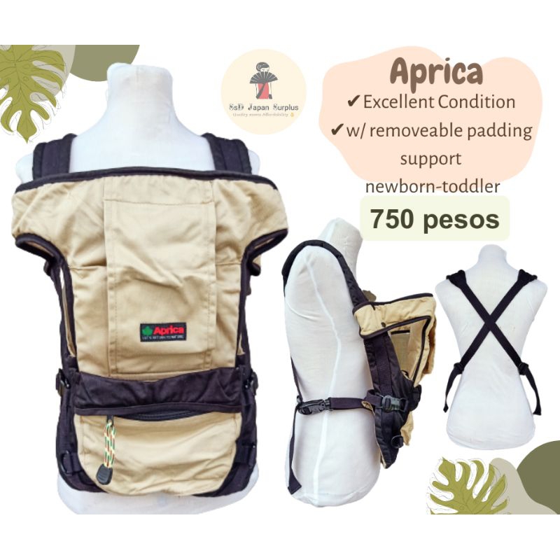 ‼️Original Aprica Baby Carrier with padding support (preloved) | Shopee ...