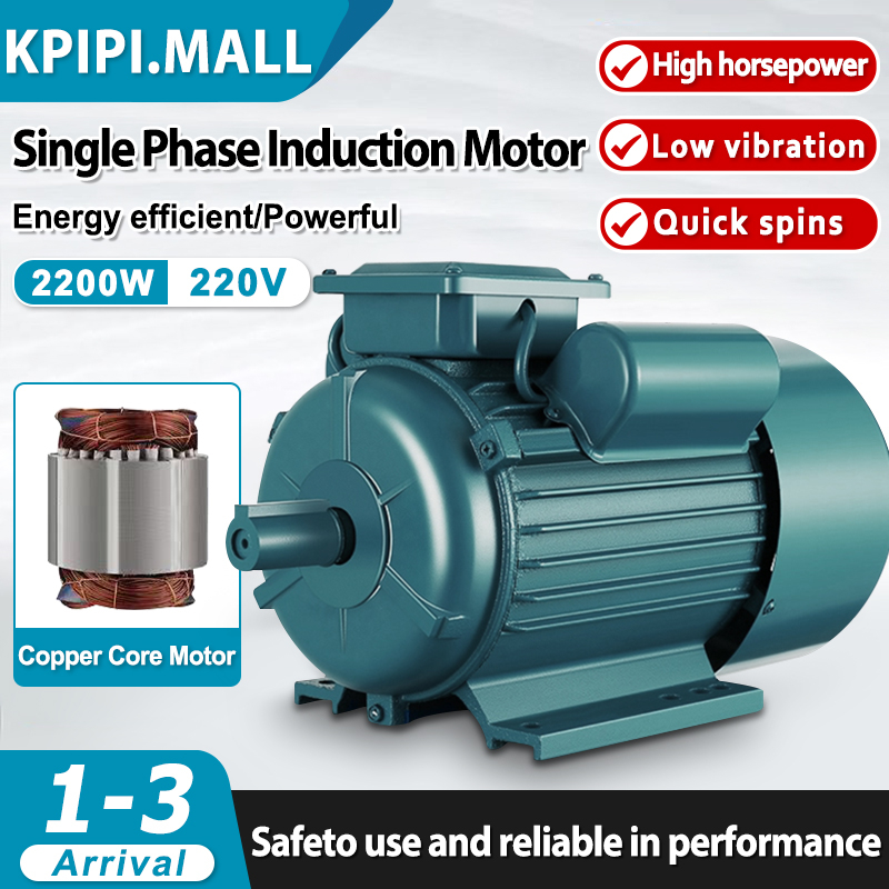 Electric Single Phase Motor 2200W Induction Grinder Motor High Power ...
