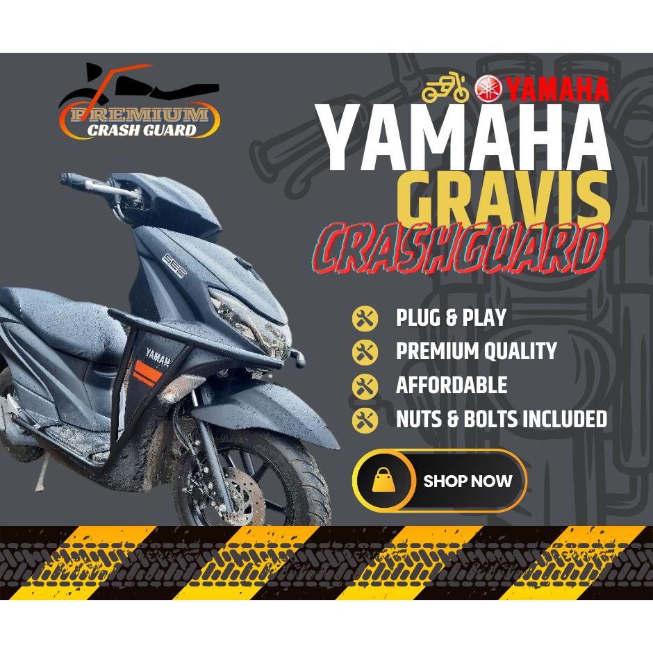 Yamaha Gravis 125 - Half Crash Guard | Shopee Philippines