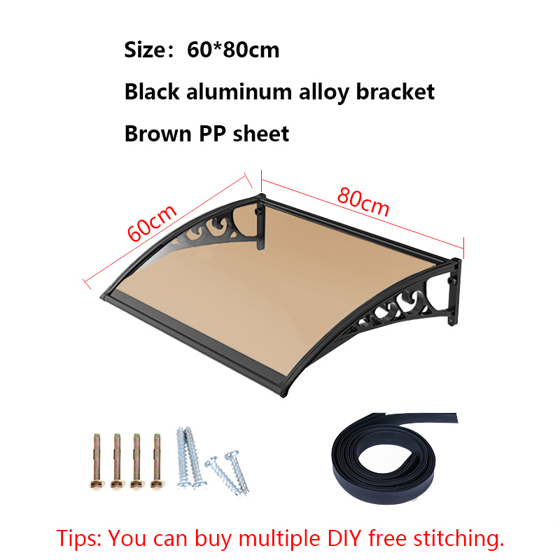 Heavy-duty Awning Canopy with Aluminum alloy Bracket for Door and ...