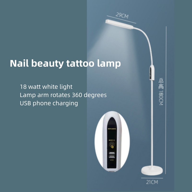 LED Floor Lamp Stand Shade With Flexible Swing Arm,Dimmable,3-way,Stand ...