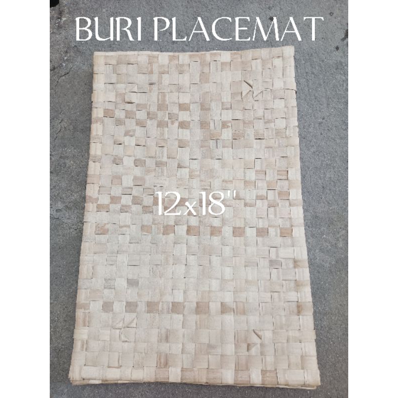 BURI PLACEMAT NATIVE 12x18" (SOLD PER PIECE) | Shopee Philippines