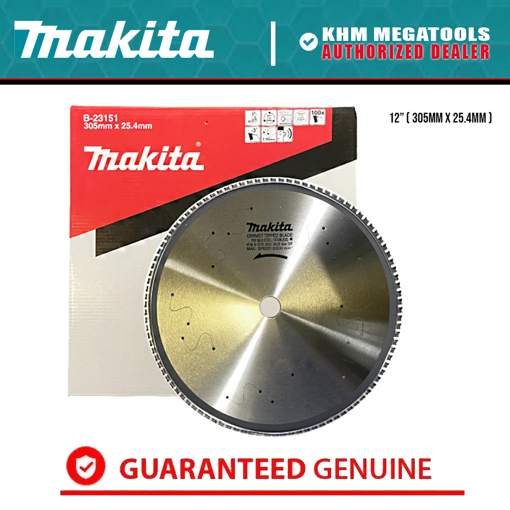 Makita Blade B-23151 TCT Circular Saw Blade for Stainless 12"x100T (for ...