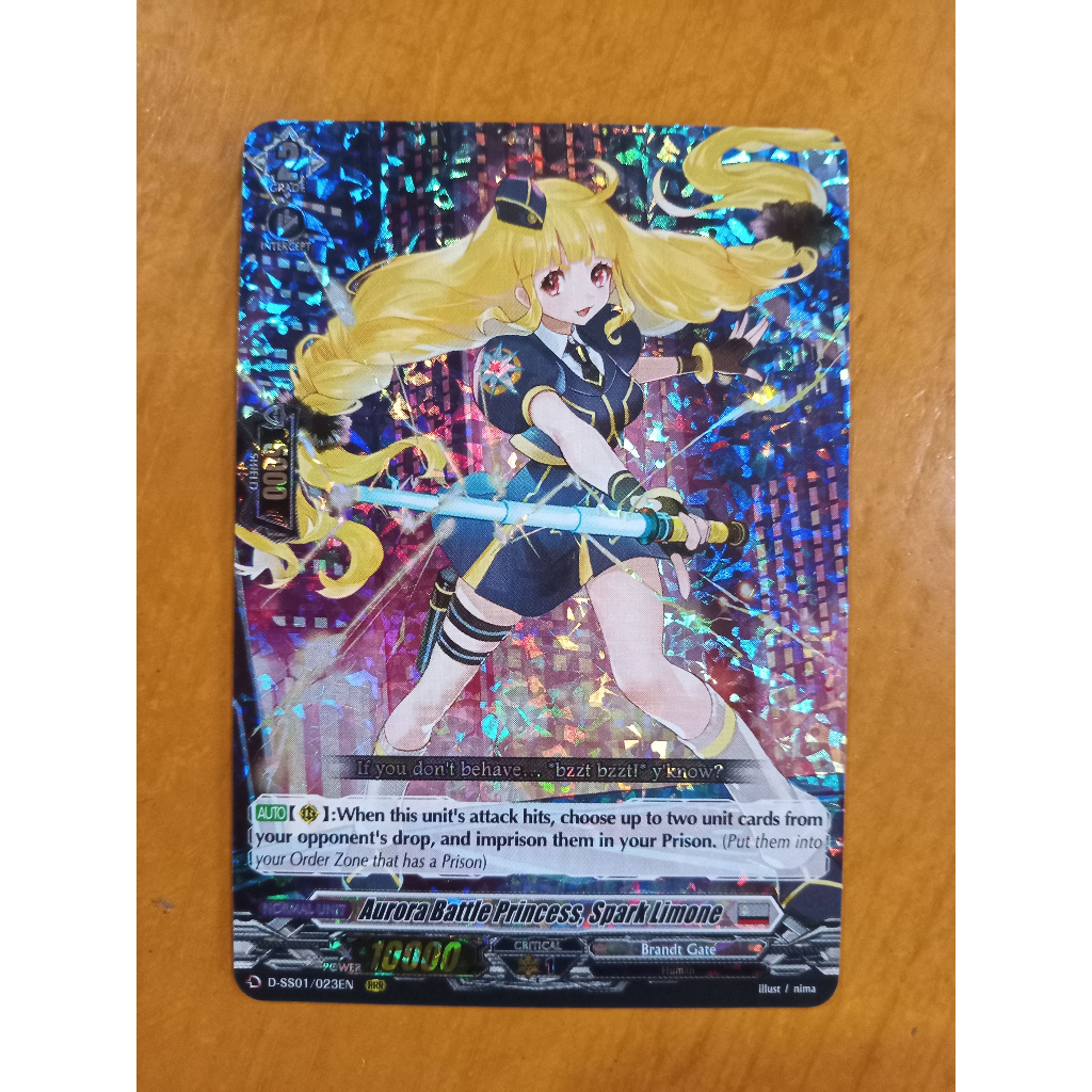 CFV Aurora Battle Princess, Spark Limone RRR D-SS01 Brandt Gate Cardfight Vanguard English ...