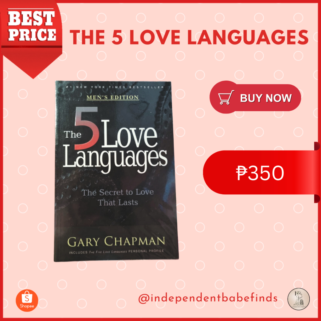 THE 5 LOVE LANGUAGES BY GARY CHAPMAN Soft Cover | Shopee Philippines