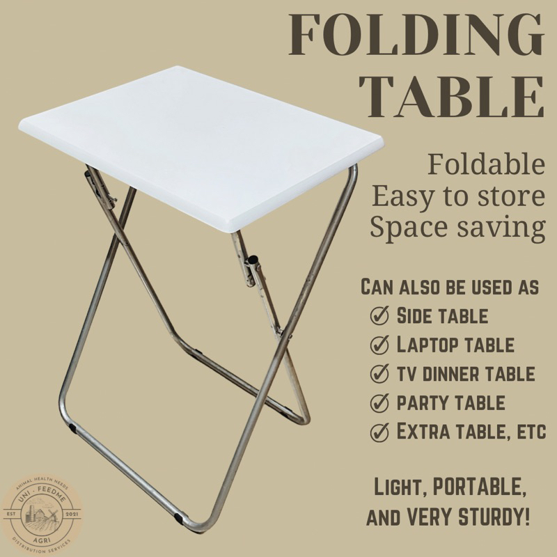 Folding Table - Multipurpose portable foldable space saving table ...