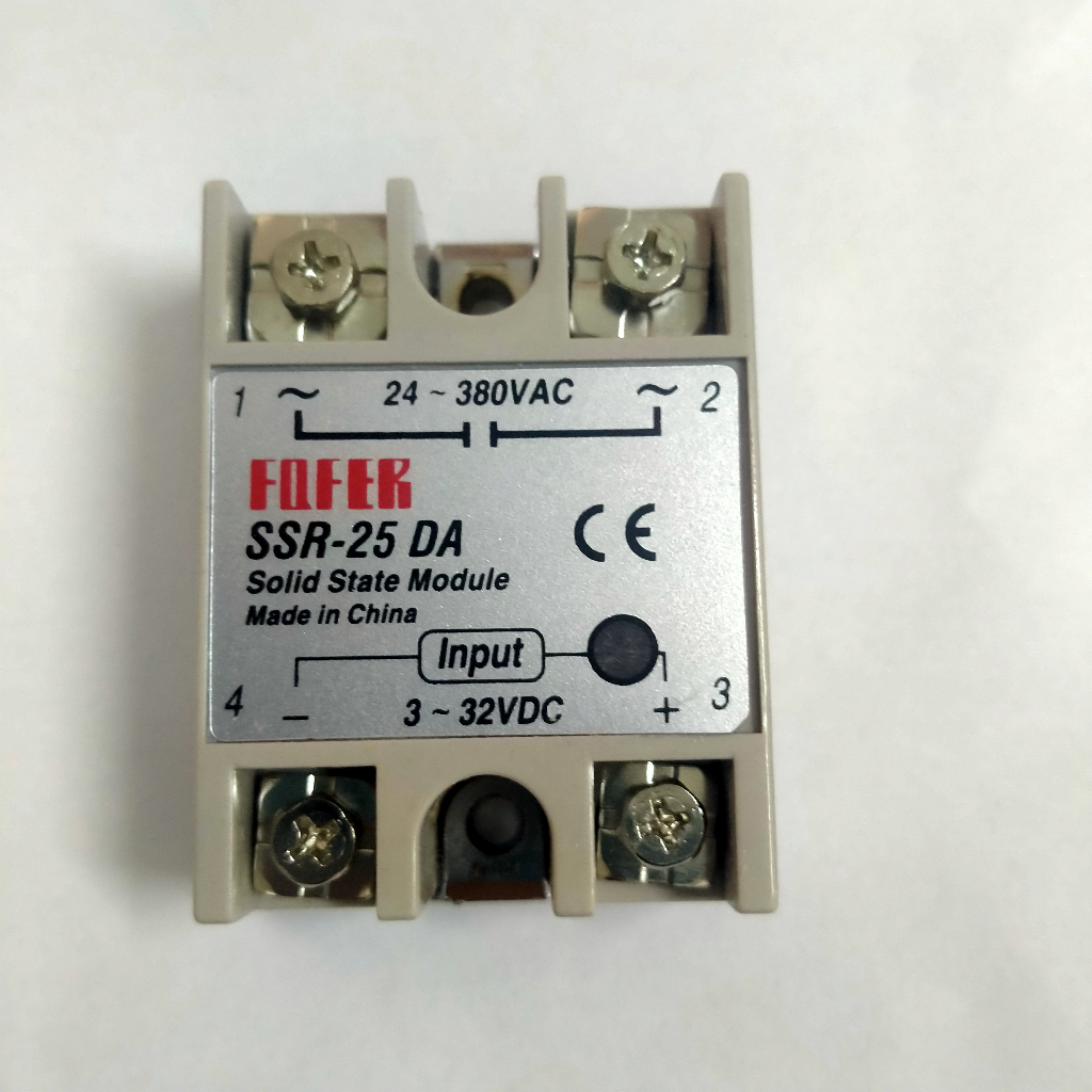 Solid State Relay Module SSR 25DA 24V-380V AC 3-32VDC DC-AC Switching ...