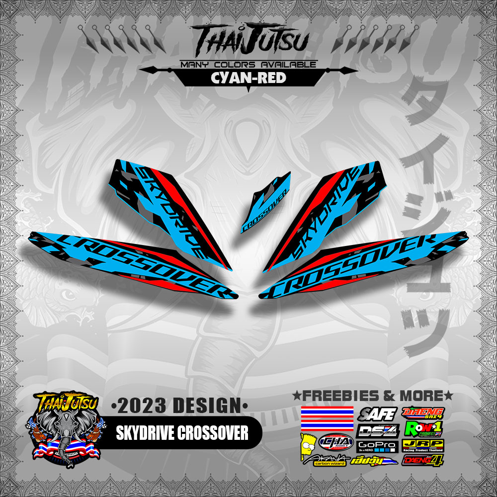 SKYDRIVE CROSSOVER STOCK DECALS ( 2023 DESIGN )【ThaijutsuStickers ...