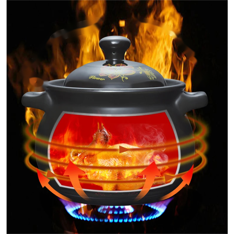 Clay pot stew pot for home use gas ceramic pot high temperature ...
