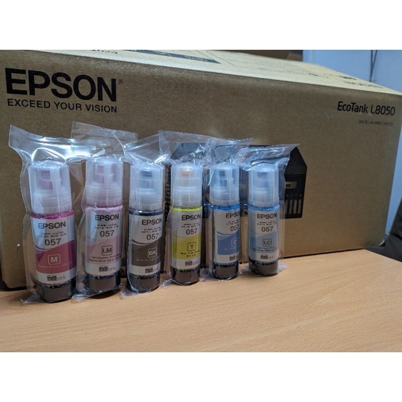 Epson 057 Original Ink 70 ml for Epson Ecotank L8050 / L8150 (Brand New /Sealed) | Shopee ...