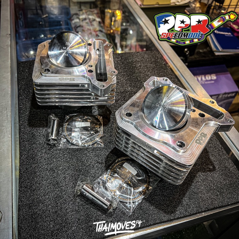 HERCULES X PPR CNC BLOCK (66mm/68mm) for RAIDER 150 CARB with PISTON ...