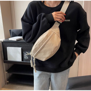 Mumu 7051 Japanese Simple Harajuku Style Woman Cute Chest Bag Canvas ...