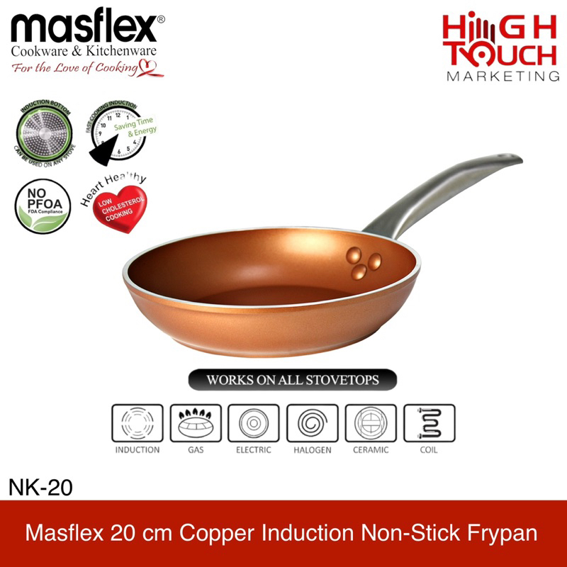 Masflex 20 cm Copper Induction Non Stick Frypan | Shopee Philippines