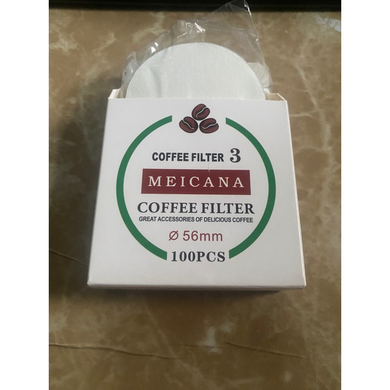 [For 3 cups Mokapot]100Pcs Round Coffee Filter Paper Moka Pot Espresso ...