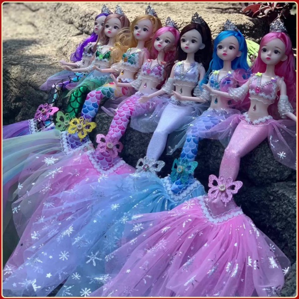 Big Size Mermaid Dolls Set For Kids Girls Doll Handmade Toy Doll ...