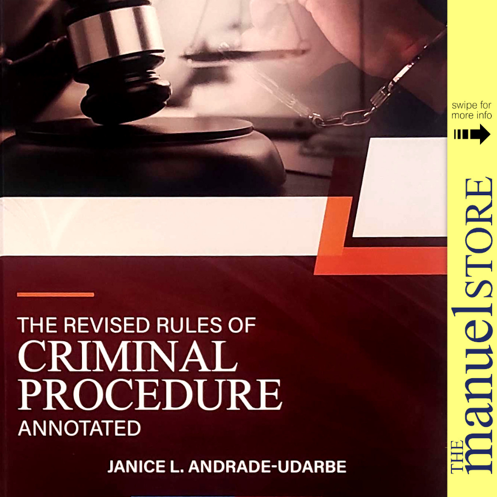 Andrade Udarbe (2024/2025) Criminal Procedure Annotated, Revised Rules ...