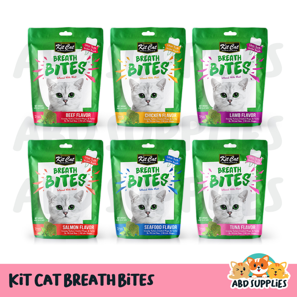 Kit Cat Breath Bites / Kitty Crunch Dry Cat Treats (60g) | Shopee ...
