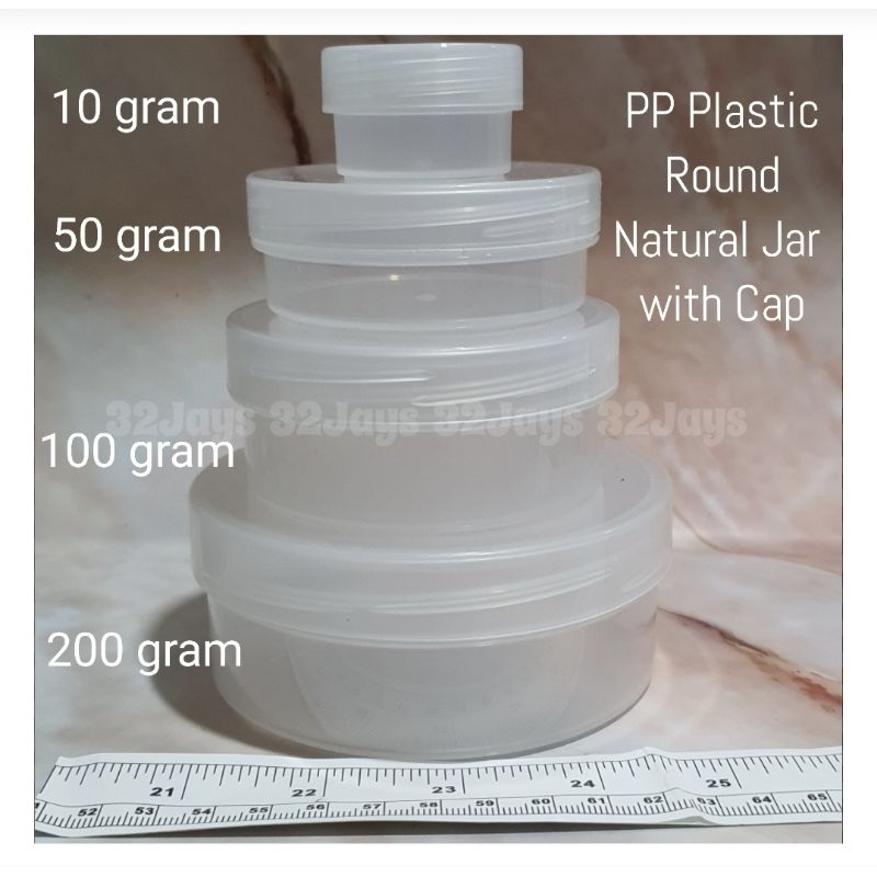 Empty PP Plastic 50g 100g Tub Jar Container for Cream, Balm, Salve ...