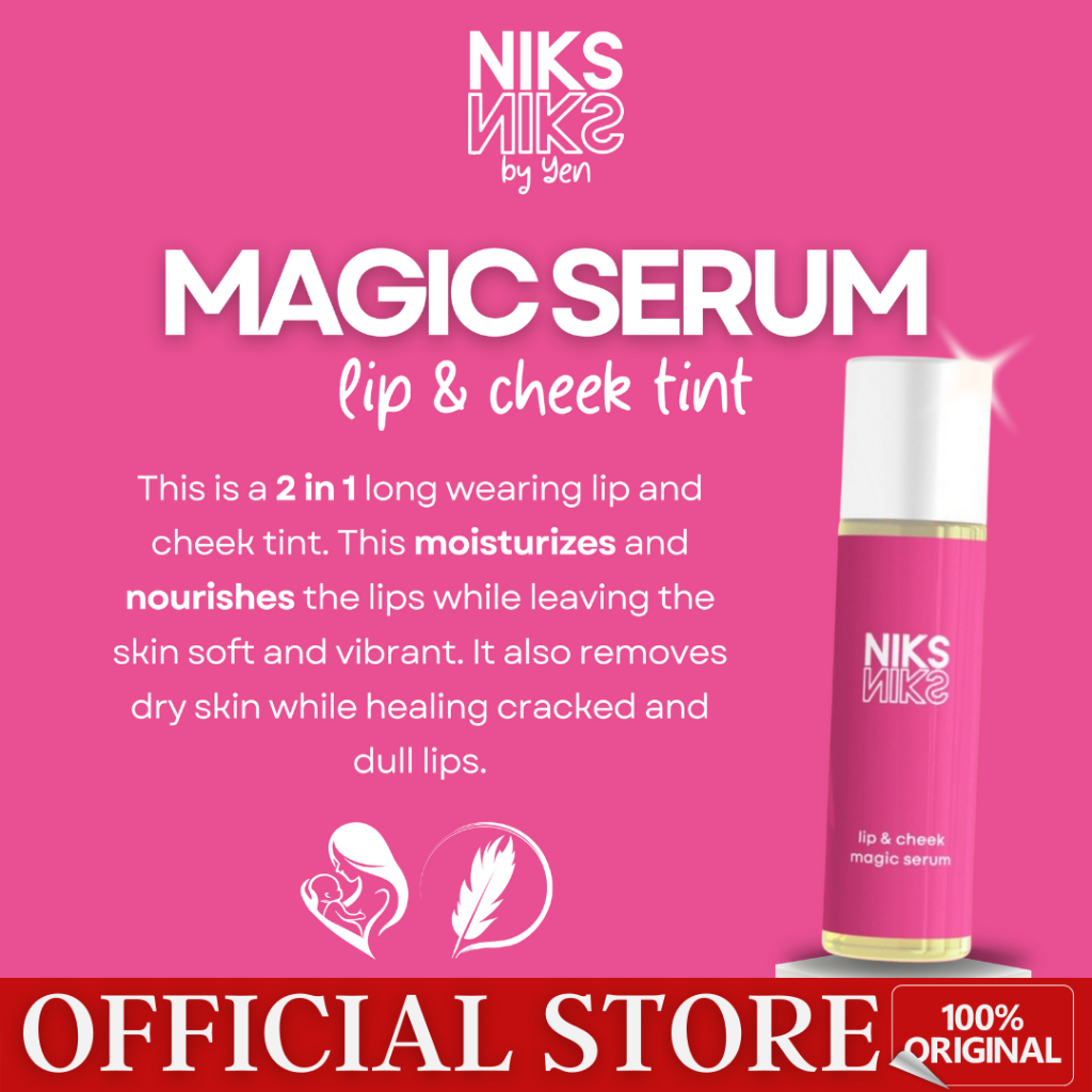 Niks Skin Lip & Cheek Magic Serum 10ml - Long-Wearing Tint Heals ...