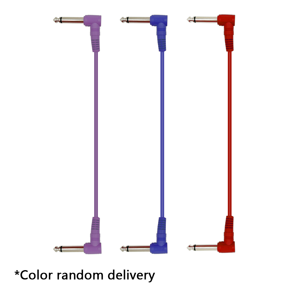 6Pcs/set Effect Pedals Patch Audio Cable Leads 6.35 Angled Plug Low ...