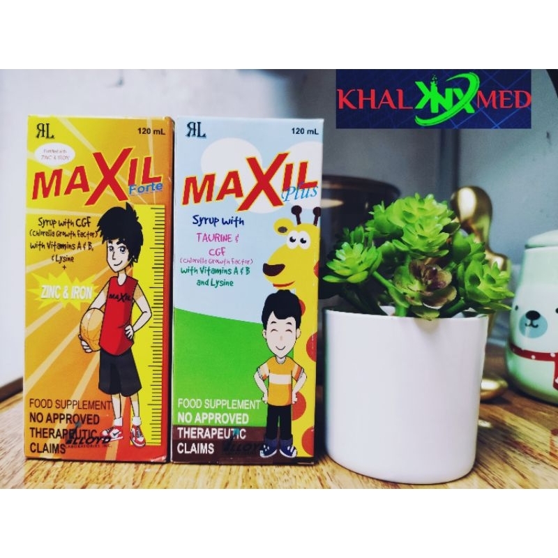 MAXIL FORTE / MAXIL PLUS 120ml CGF ZINC + IRON SYRUP | Shopee Philippines