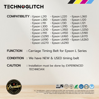 Timing Belt Carriage Belt for Epson L120 L121 L360 L220 L565 L3250 ...