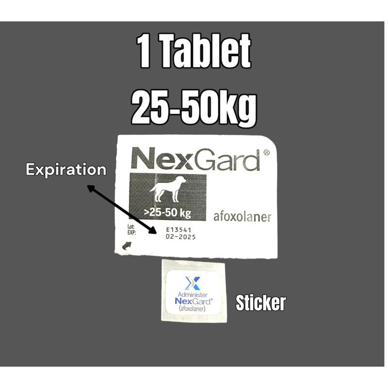 Nexgard Spectra / Nexgard Plain Chewable (1 Tablet only Free STICKER ...