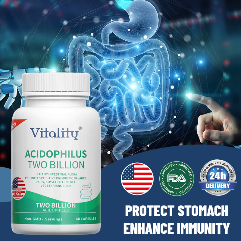 Acidophilus, Two Billion, Strain Verified, Healthy Intestinal Flora ...