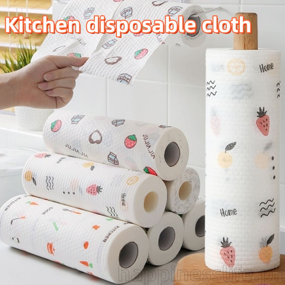 50PC Kitchen Paper Towels Disposable Clean Lazy Rag Paper Kitchen Oil ...