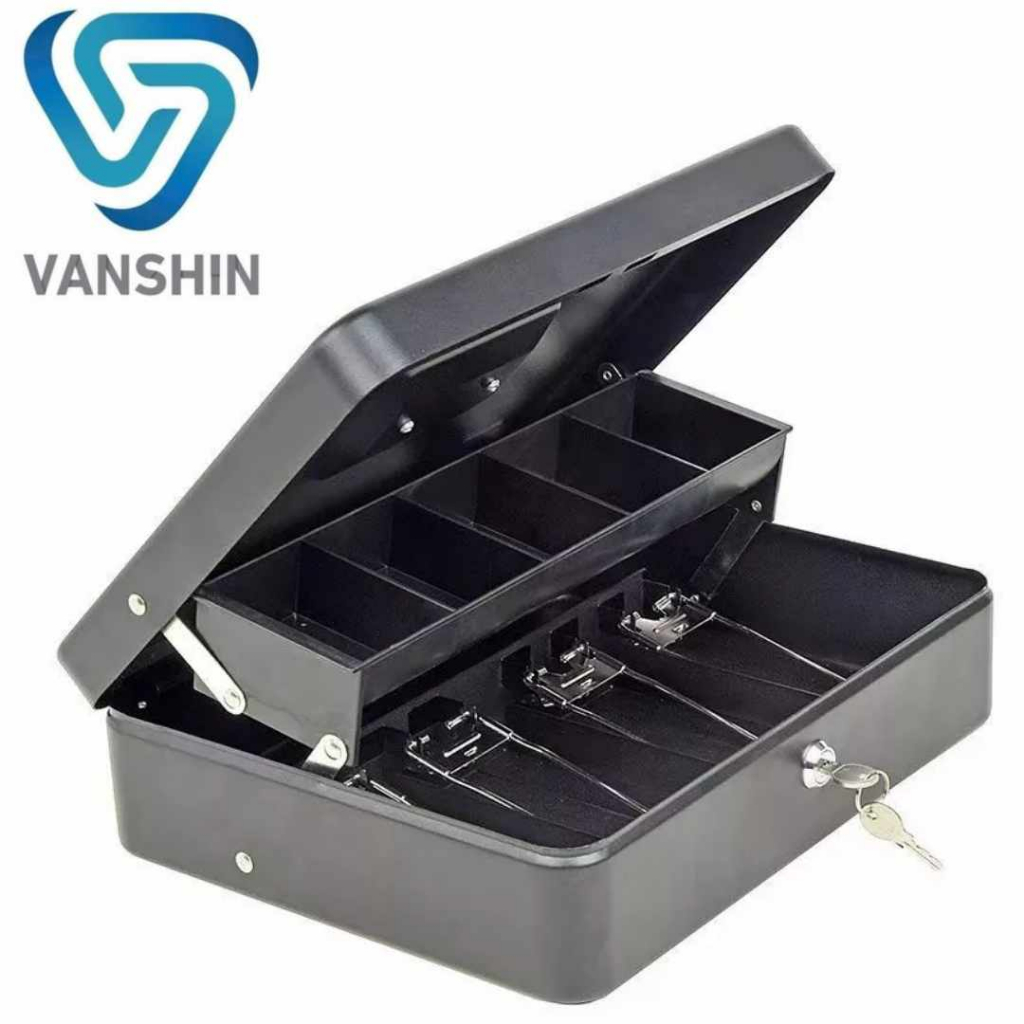 Portable Steel Market Cash Box Money Coins Organizer Store Secret Safe ...