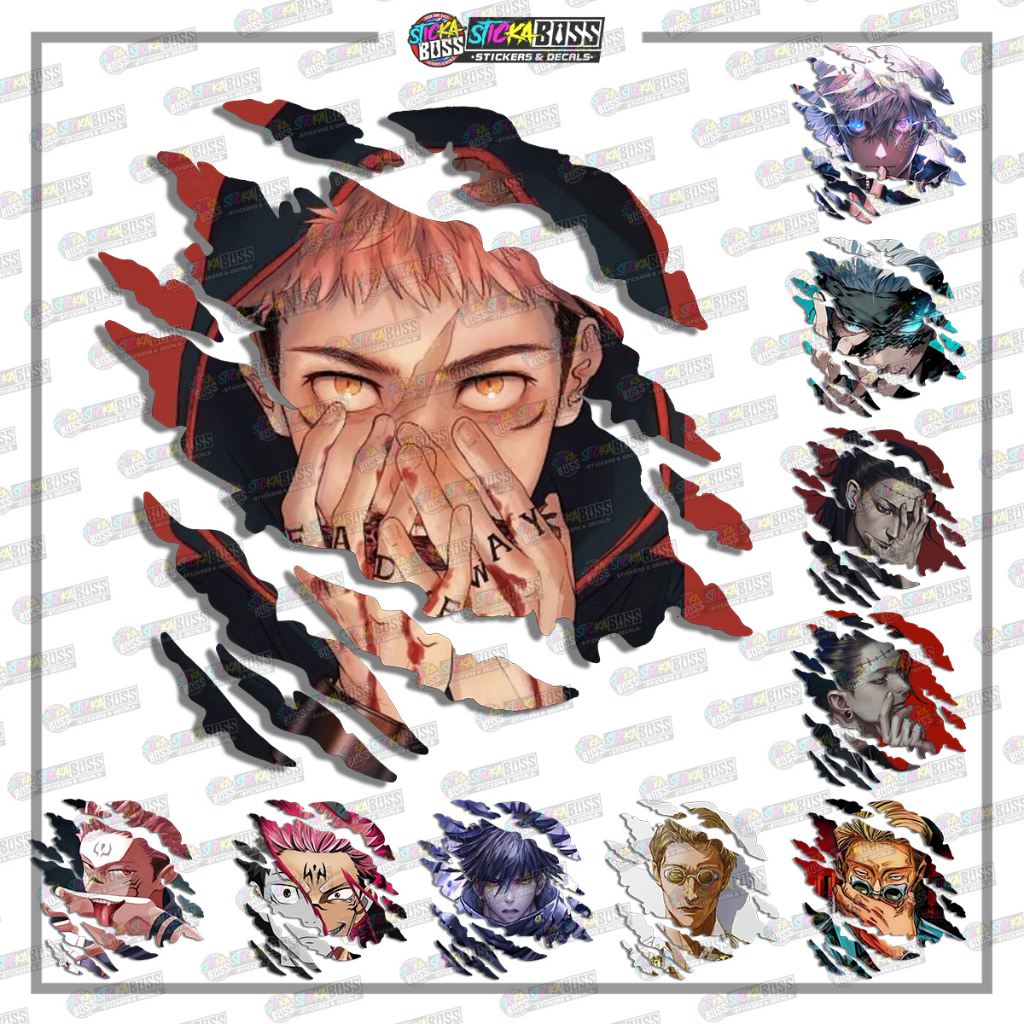 JUJUTSU KAISEN PART 2 | ANIME SCRATCH STICKER【VINYL PRINTED】( LAMINATED ...