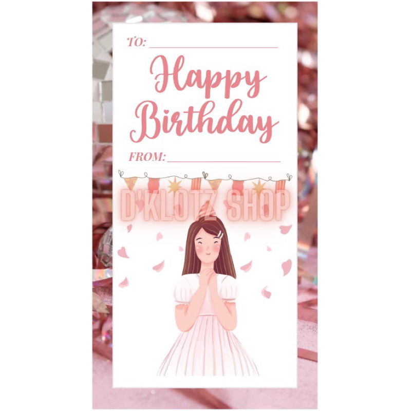 1PC - BIRTHDAY WOMAN Ampao Ampaw Money Envelope | Shopee Philippines
