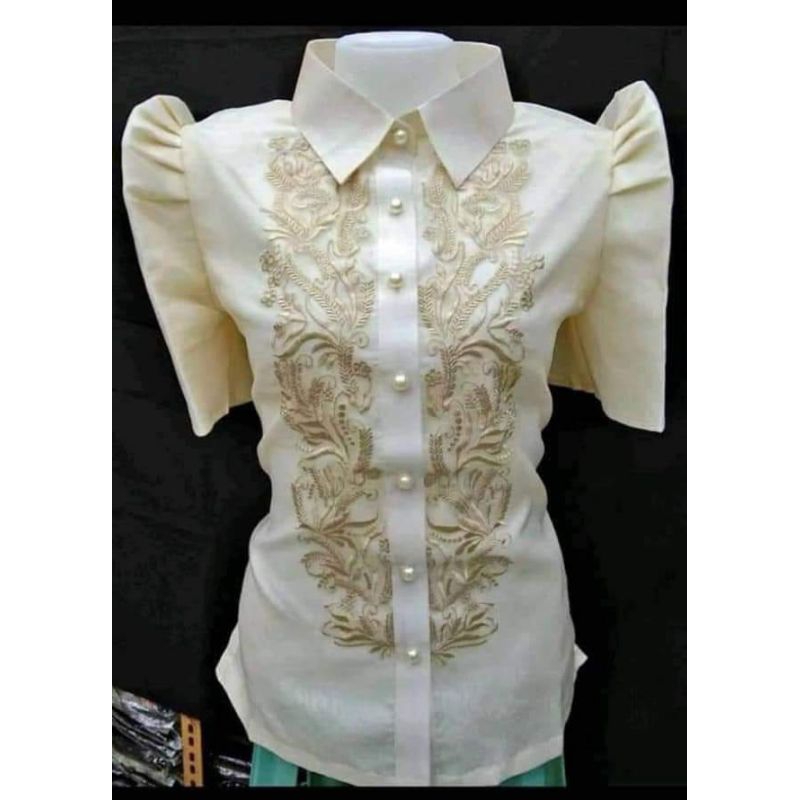 Modern filipiniana, | Blouse meztisa sleeve | Shopee Philippines
