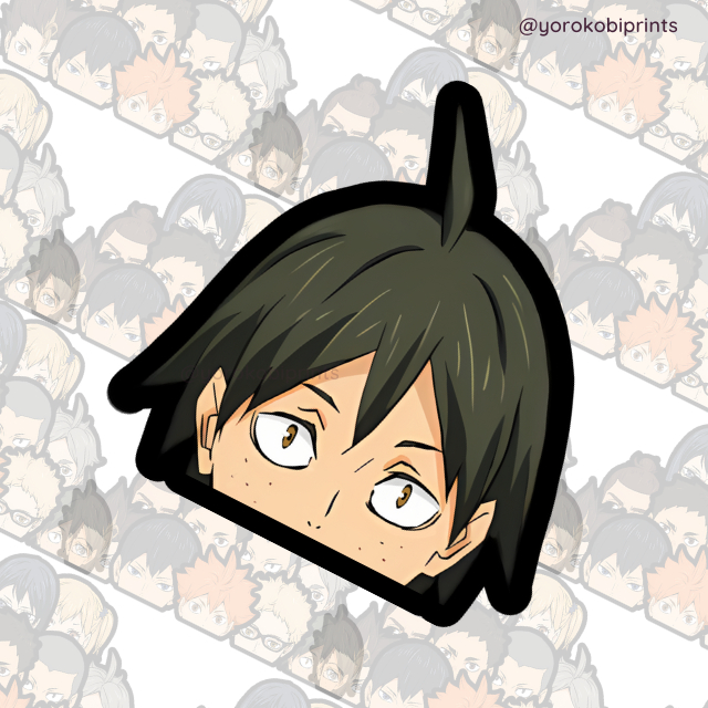Haikyuu Karasuno Hinata Kageyama Tsukishima Peeker Waterproof