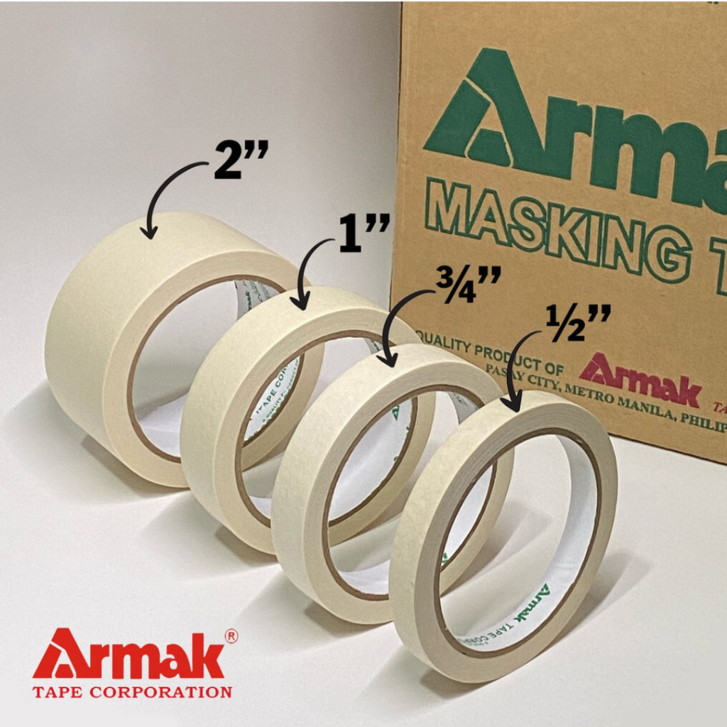 ARMAK MASKING TAPE ORIGINAL 1/2, 3/4, 1, 1-1/2, 2 (PER PC) | Shopee ...