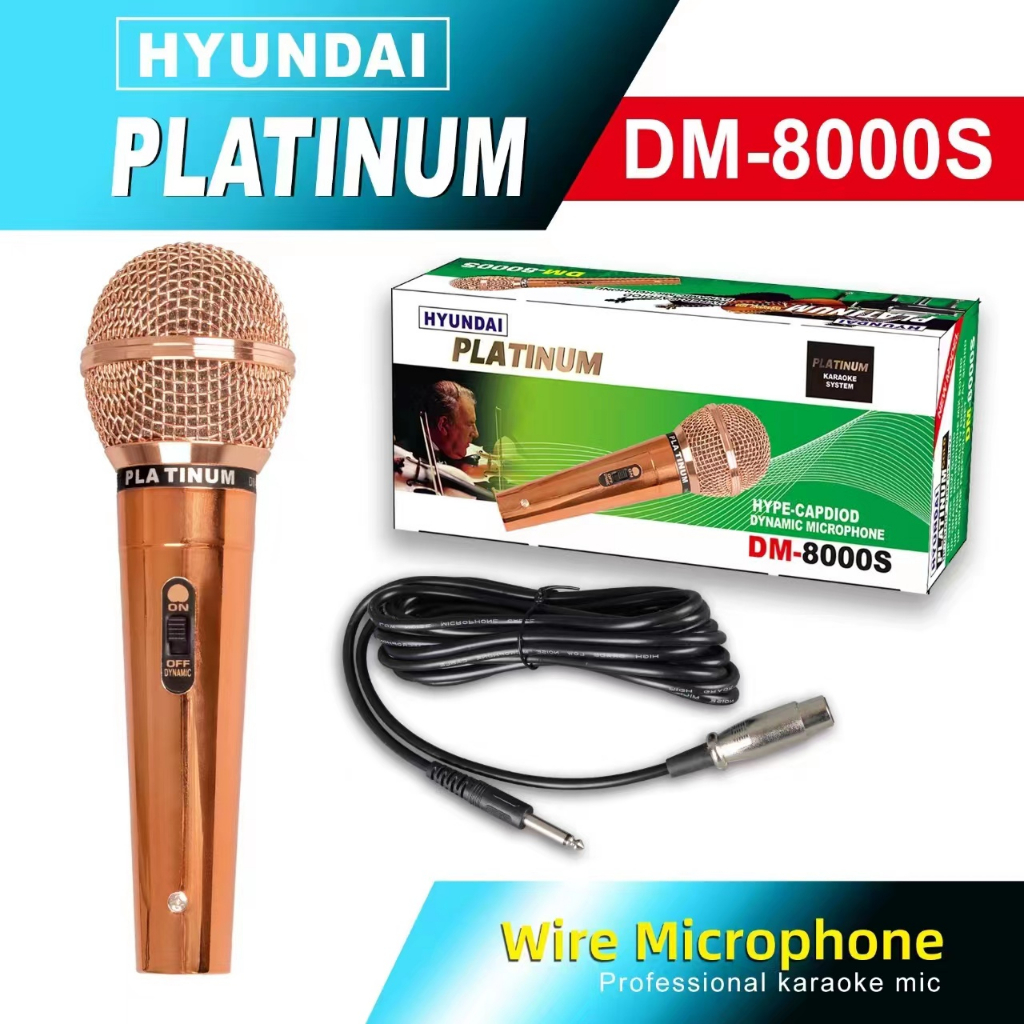 IMAX Hyundai Platinum DM-8000 Professional Microphone System (GOLD) | Shopee Philippines