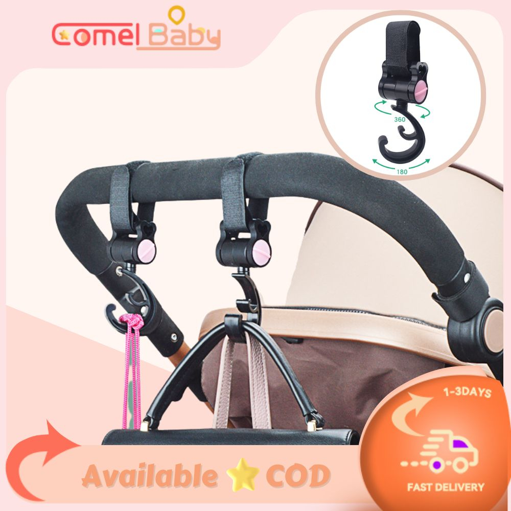 Comelba Baby Stroller Hooks Pram Rotate 360 Diaper Bag Hanger Baby Kids ...