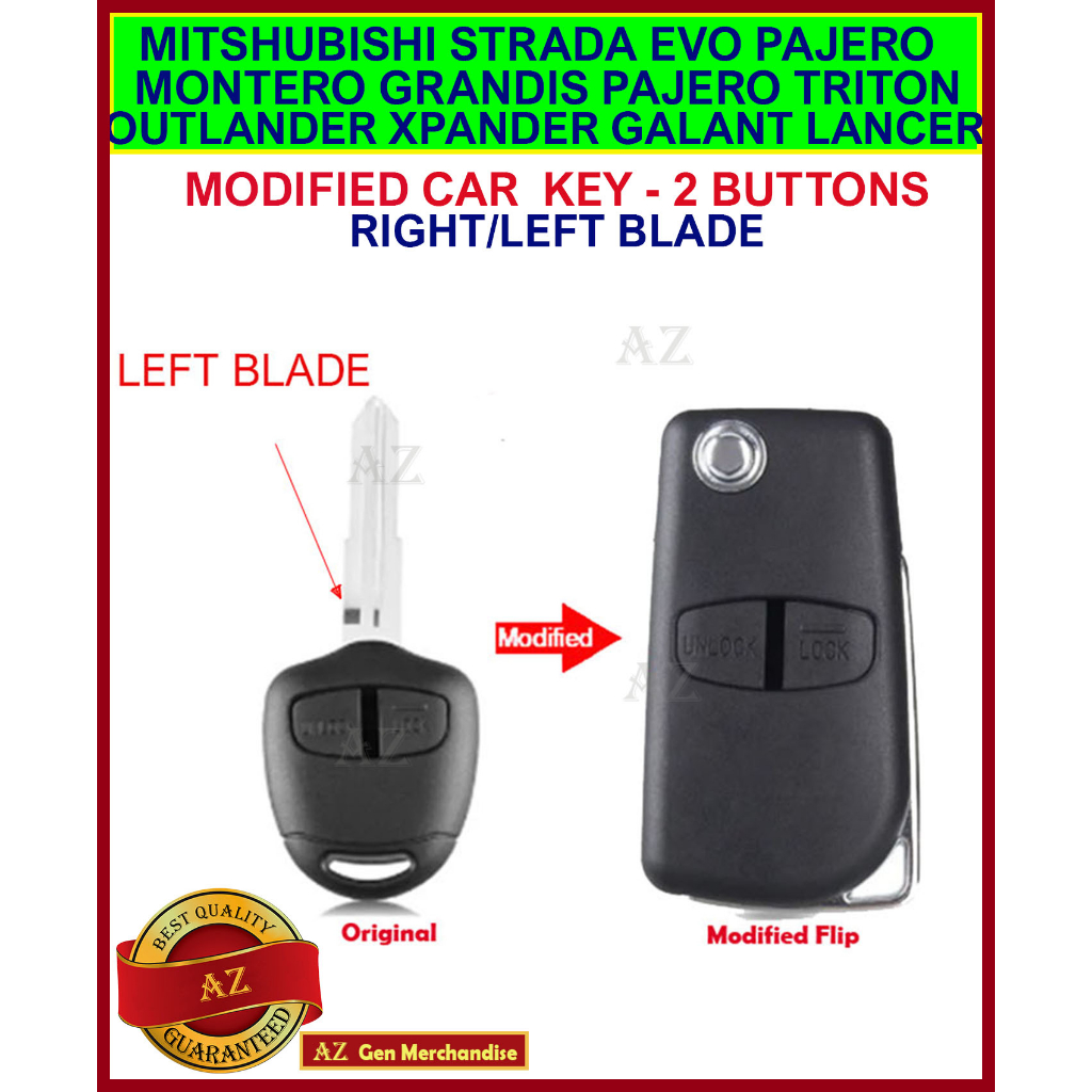 MODIFIED KEY for Mitsubishi Montero Strada Grandis Outlander Mirage ...