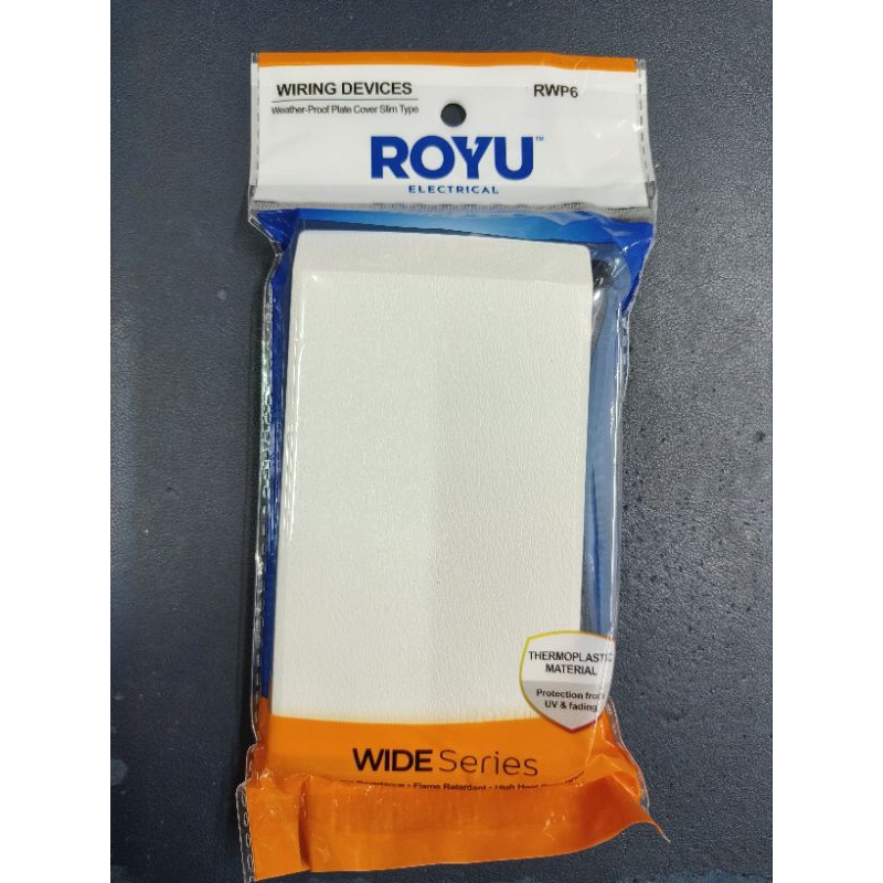 Royu Weatherproof Plate Cover Slim Type with screws (Wide Series ...