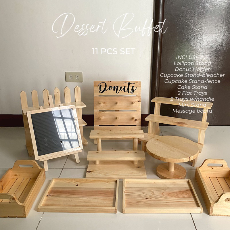 Sweet Corner Dessert Buffet w/ Lollipop Stand Set (11PCS) | Shopee ...