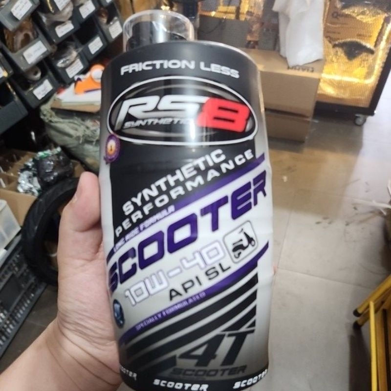 RS8 Scooter Engine Oil 10W40 Semi Synthetic | Shopee Philippines