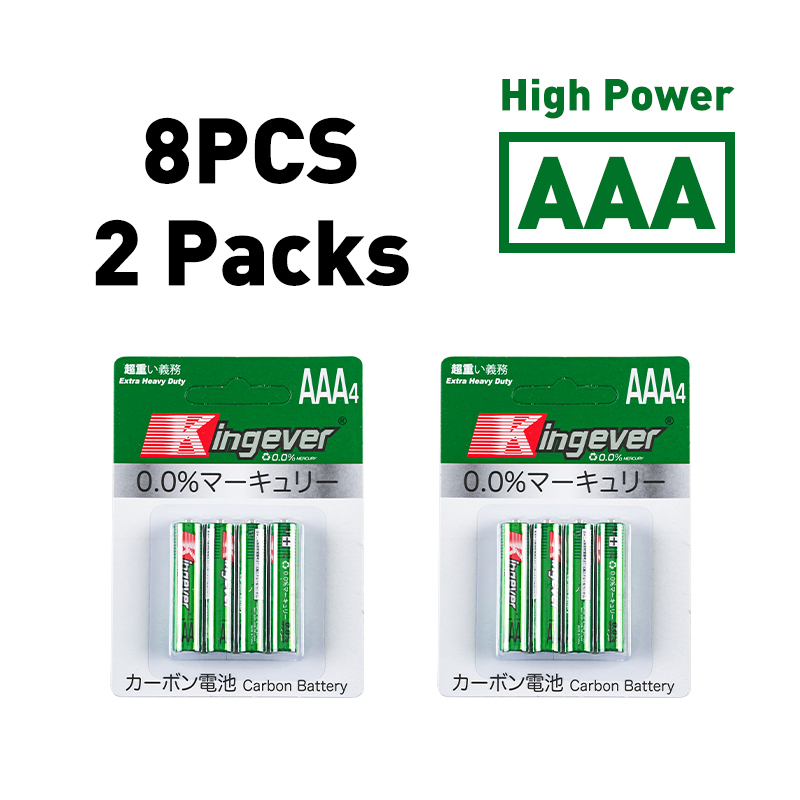 Kingever 100% Original AAA R03P High Power 4pcs per pack Extra Heavy Duty Battery Japanese ...