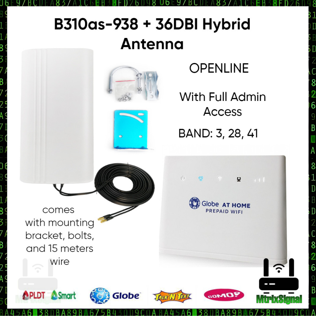 Brandnew B310as 938 LTE Modem Openline + Brandnew 36Dbi Antenna with 15 ...