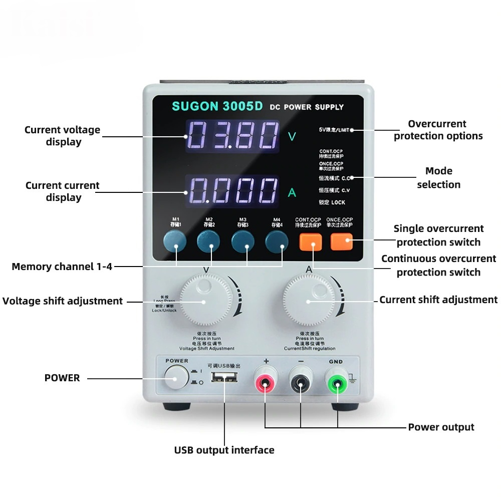 GD SUGON 3005D 30V 5A DC POWER SUPPLY | Shopee Philippines
