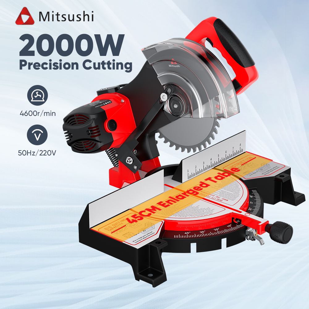 Mitsushi MIT-255 2000W 220V Miter Saw Industrial Miter Mitre Saw ...
