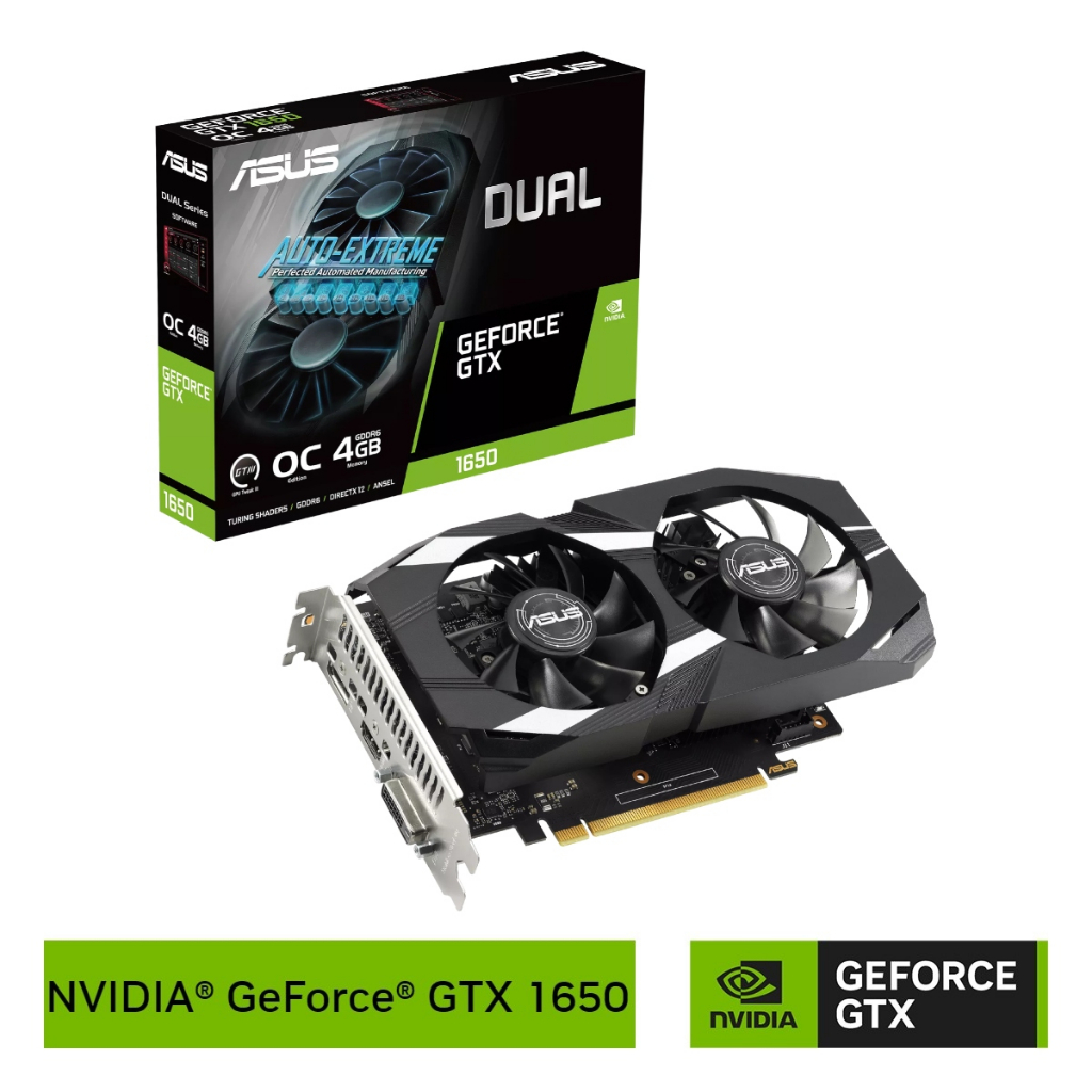 ASUS Dual NVIDIA® GeForce® GTX 1650 V2 OC Edition 4GB GDDR6 Graphic ...